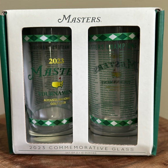 Masters | Other | 223 Masters Commemorative Glasses | Poshmark